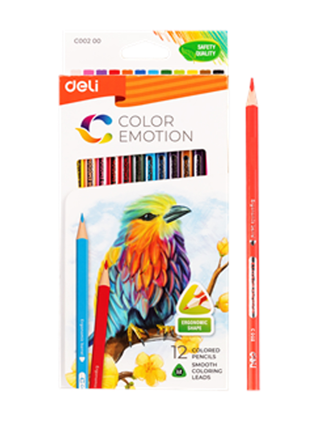Deli Color Pencils Deli Color Emotion 12 Colors | Color Pencils ...