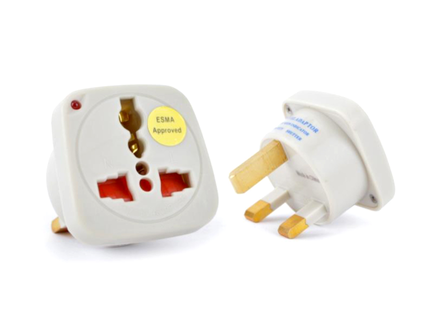 Terminator Travel Adaptor with shutter & indicator-13A plug TL 11A ...