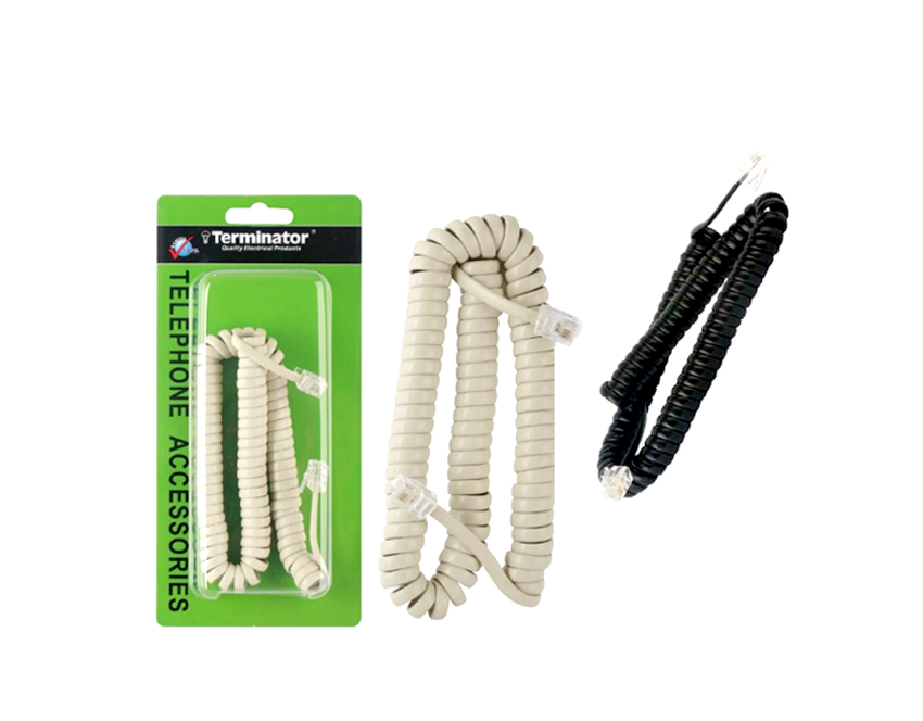 Terminator TelephoneCord (Black) | Mobile Accessories | Office Zone