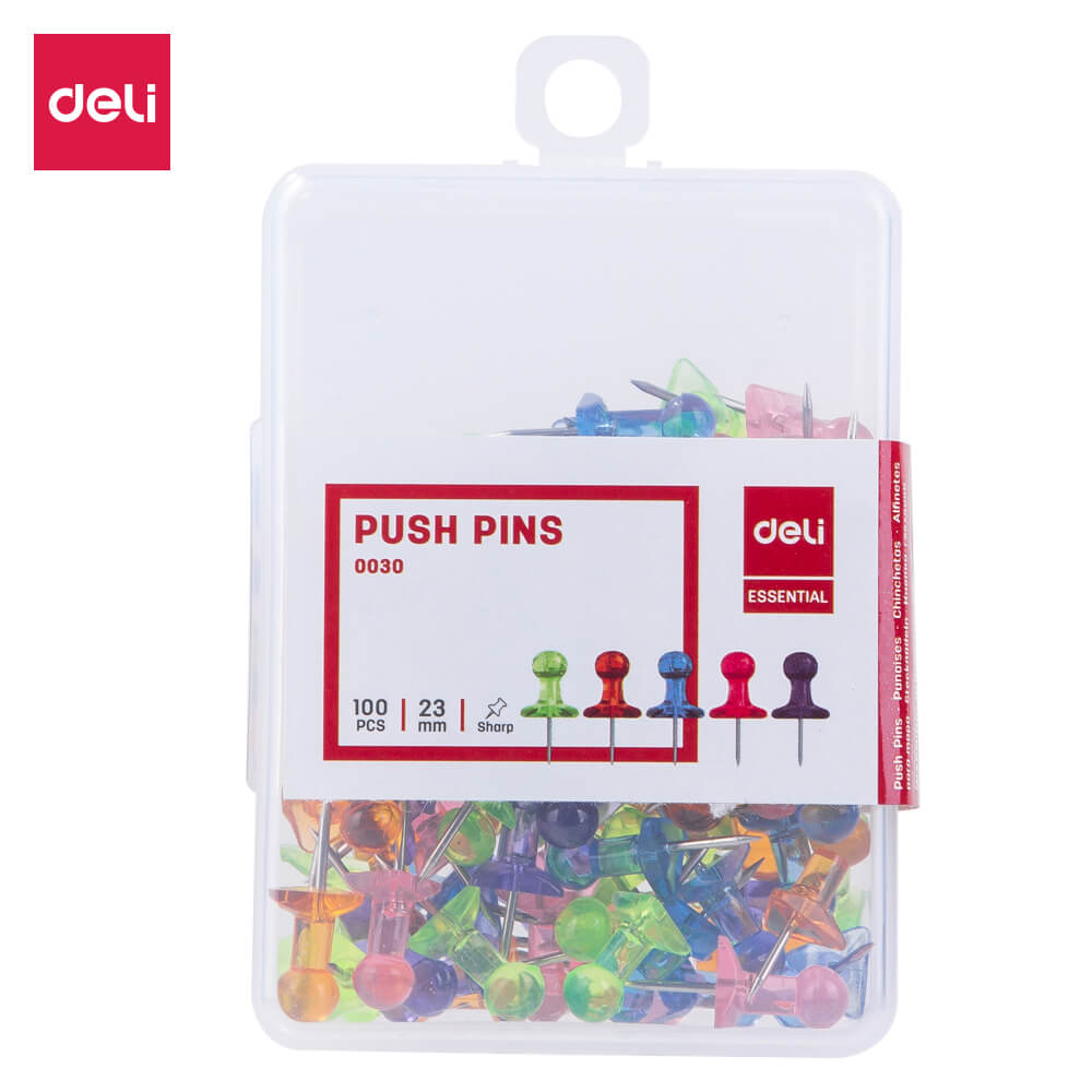 Deli Essential 23 MM Push Pins - 100 Pcs | Electrical Accessories ...
