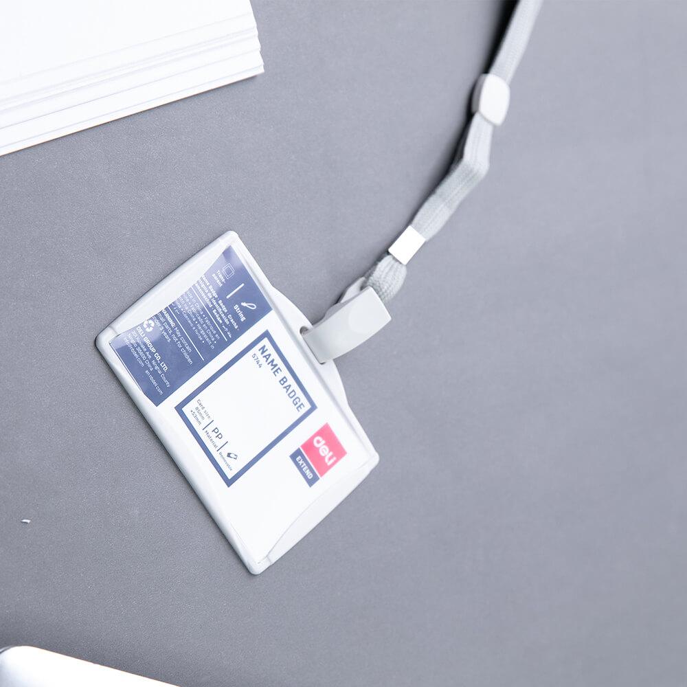 Deli 5744 Office Duty Name Badge - 85 MM x 53 MM Card Size Removable ...