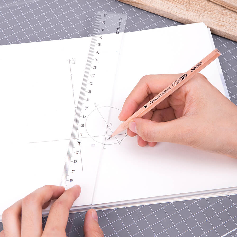 Deli 6230 Office Essential 30 CM Ruler - White Color | Ruler ...